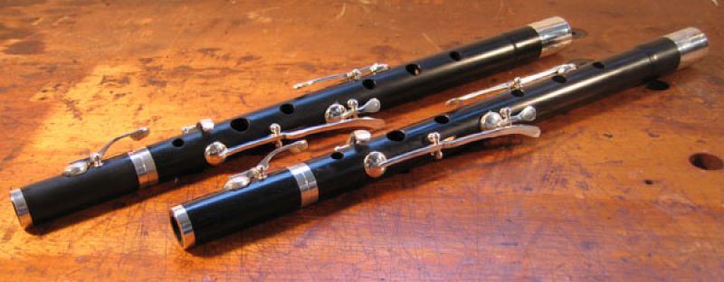 Post-Mounted Keyed Wooden Flutes