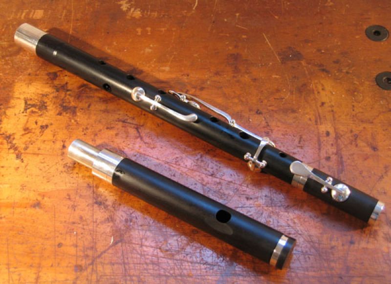 Post-Mounted Keyed Wooden Flutes